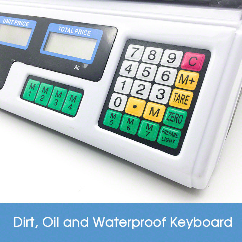 Kitchen Digital Electronic Scale 40KG Commercial Shop Weight Scales Fo ...