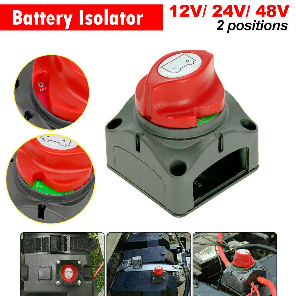 12V/24V/48V Battery Master Disconnect Switch Boat Marine Caravan Isola ...